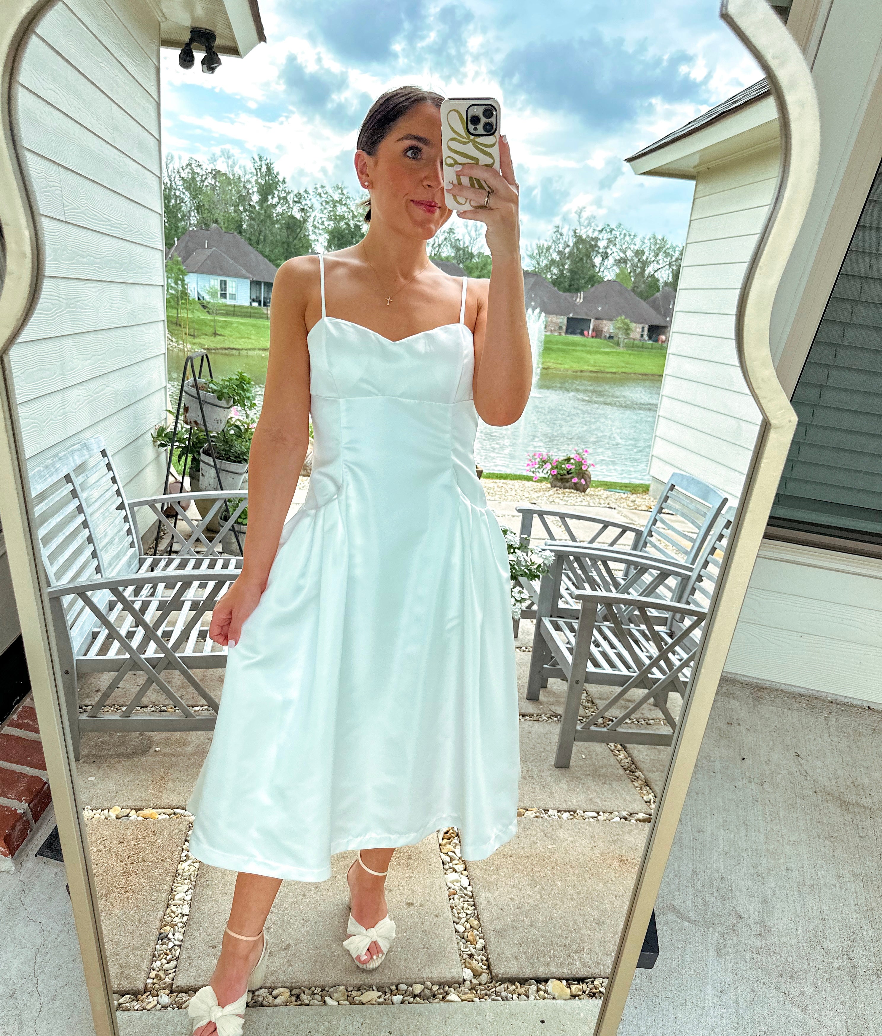 Ruby Midi Dress - White – Shop Silvs