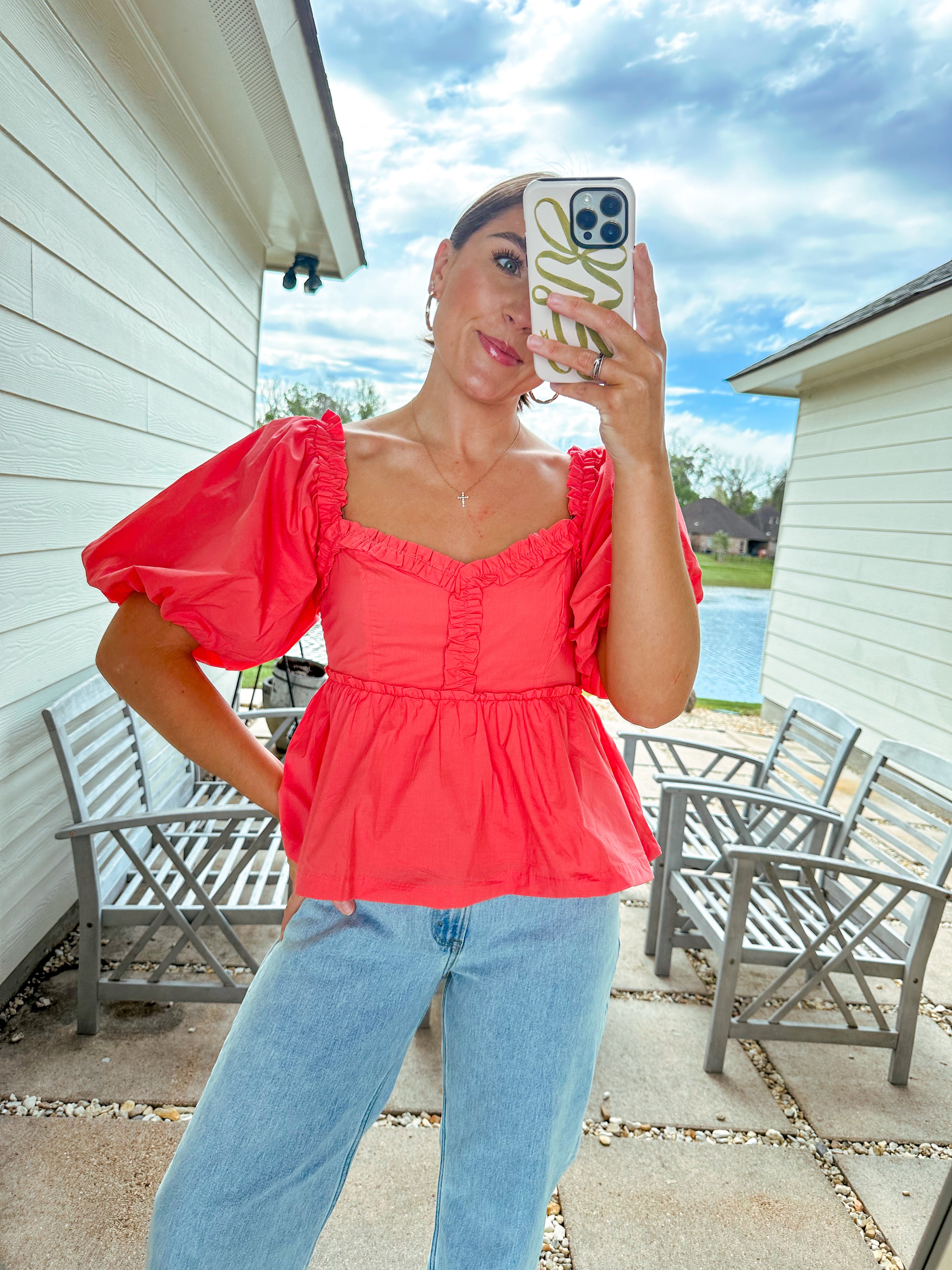 Riley Top - Coral – Shop Silvs